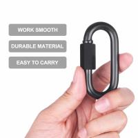 China D Shape Locking Carabiner,Black Quick Links,4 PCS Chain Links,Heavy Duty Durable Chain Connector,Black for sale