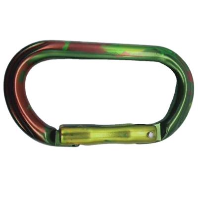 China camouflage aluminium alloy locking carabiner hooks for sale
