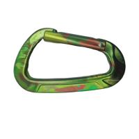 China camouflage aluminium alloy locking carabiner hooks for sale