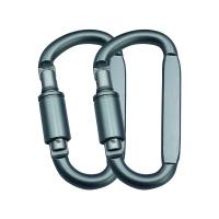 China Aluminum Carabiner D Shape Buckle Pack, Keychain Clip, Spring Snap Key Chain Clip Hook Buckle for sale