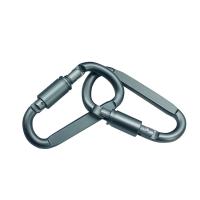 China Aluminum Carabiner D Shape Buckle Pack, Keychain Clip, Spring Snap Key Chain Clip Hook Buckle for sale