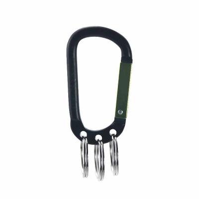 China Square Carabiner Clip Mode Hook Decoration Aluminum Ring Keychain Carabiner for sale