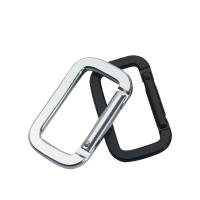 China Square Carabiner Clip Mode Hook Decoration Aluminum Ring Keychain Carabiner for sale