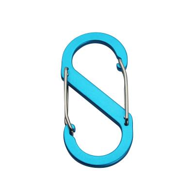 China Customized Aluminum Alloy 6 Shape Special Shape Portable Colorful Decoration Promotional Key Chain Carabiner for sale