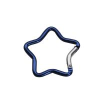 China Customized Aluminum Alloy 6 Shape Special Shape Portable Colorful Decoration Promotional Key Chain Carabiner for sale