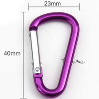 China High Quality Colored Aluminum Small Carabiner , Mini Carabiner for sale