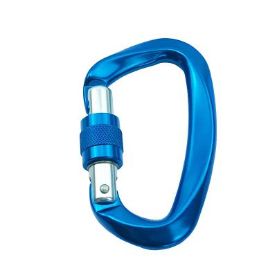 China 25KN Heavy Duty Aluminum Twist Lock - Auto Locking Rock Climbing Carabiner Clip for sale