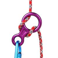 China 35KN Rappelling Gear Figure 8 Descender, Rappel Gear Downhill Ring Equipment Rock Climbing Belaying Device for sale