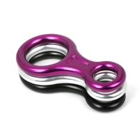 China 35KN Rappelling Gear Figure 8 Descender, Rappel Gear Downhill Ring Equipment Rock Climbing Belaying Device for sale