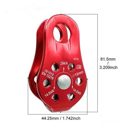 China Single Micro Pulley CLIMBING 29kN UIAA Certified Micro Pulley Slack Tender for Hitch Tending for sale