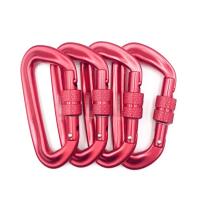 China Locking carabiner for hammock locking carabiner clips 12kn Aluminium Carabiner for sale