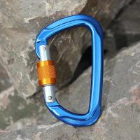 China Carabiner Clip Aluminum D-Ring Locking durable Strong and Light Hammock Carabiners Clip Set for Outdoor Camping Screw Gate Lock for sale