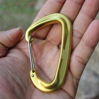 China Aluminum D Ring Carabiners with 5 Assorted Colors in Spring-loaded Gate - Clips Hook for Home, Camping, RV for sale