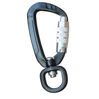 China Aluminum Carabiner Clip -Pet Carabiner D Ring Spring Snap Clip Hook Screw Gate Buckle for Traveling Hiking Camping for sale