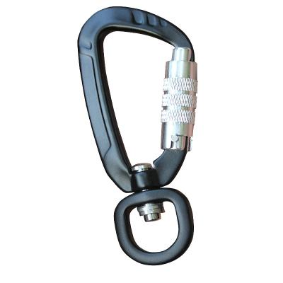 China Aluminum Carabiner Clip -Pet Carabiner D Ring Spring Snap Clip Hook Screw Gate Buckle for Traveling Hiking Camping for sale