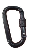 China Steel Auto Lock D-Shaped Carabiner For Camping Hiking Yoga Rigging, Rescue, Industrial for sale