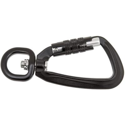 China Ultra Sturdy Square End 2.5cm Swivel Locking Carabiner, Leash Carabiner For Dog Leash for sale