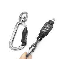 China Safety 3 Digit Password Combination Aluminum Screw Swivel Metal Snap Combination TSA Lock Hook for sale