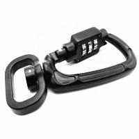 China Safety 3 Digit Password Combination Aluminum Screw Swivel Metal Snap Combination TSA Lock Hook for sale