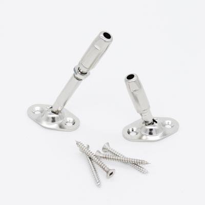 China cable railing hardware Swageless wire rope Fittings 316 Stainless Steel flat base Cable Railing tensioner 1/8