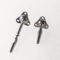 China cable railing system hardware Quick Lock Fittings 316 Stainless Steel Flat Base wire Railing Tensioner 1/8
