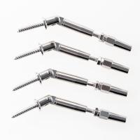 China Quick Lock Fittings 316 Stainless Steel Lag Wooden Screw Terminal Adjustable End Cable Railing tensioner 1/8