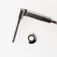 China Quick Lock Fittings 316 Stainless Steel Lag Wooden Screw Terminal Adjustable End Cable Railing tensioner 1/8