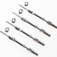 China Quick Lock Fittings 316 Stainless Steel Lag Wooden Screw Terminal adjustable End cable tensioner 1/8