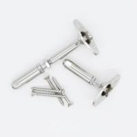 China Both-way 45 degrees adjustable Quick Lock Fittings 316 Stainless Steel Flat Base Cable Railing tensioner 1/8