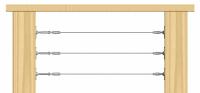 China Both-way 45 degrees adjustable Quick Lock Fittings 316 Stainless Steel Flat Base Cable Railing tensioner 1/8