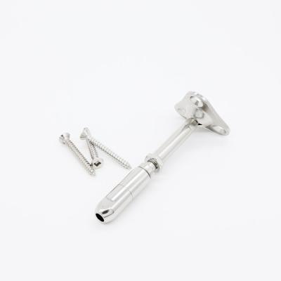 China wire rope railing Quick Lock Fittings 316 Stainless Steel Flat Base Cable Railing tensioner 1/8