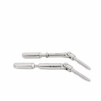 China Quick Lock Fittings Stainless Steel Lag Wooden Screw Terminal Opposing Force adjustable End cable tensioner 1/8