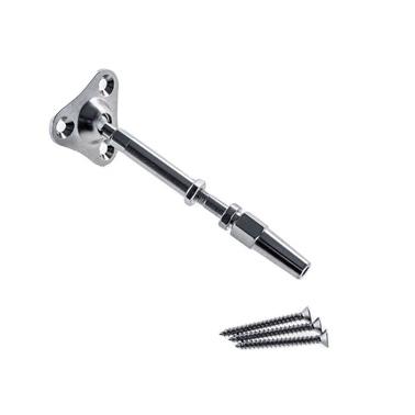 China cable railing system hardware Quick Lock Fittings 316 Stainless Steel Flat Base wire Railing Tensioner 1/8