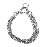 China Durable Stainless Steel Pet Dog Training Martingale Pinch Metal Slip Choke Collar for sale