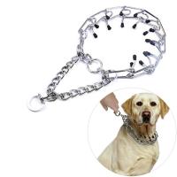 China Chrome Prong Dog Training Collar Pinch Choke Chain Stops for sale