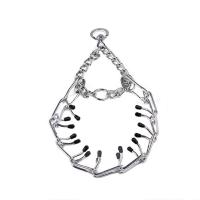 China Chrome Prong Dog Training Collar Pinch Choke Chain Stops for sale