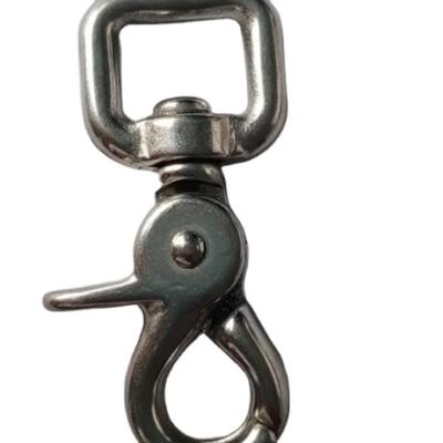 China Heavy Duty Lobster Clasp Square Eye stainless steel Swivel Snap Hooks for sale