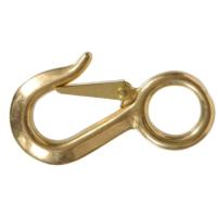 China Solid Brass Round Fixed Eye Snap Hook for sale