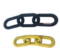 China Colored Decorative Plastic Coated Steel Link Chain for sale