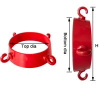 China Red black blue PE plastic cone accessories chain connector S hooks for sale