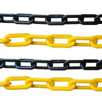 China 6mm/8mm diameter Polyethylene PE traffic road safety plastic link chain for sale