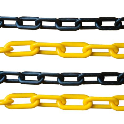 China 6mm/8mm diameter Polyethylene PE traffic road safety plastic link chain for sale