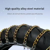China tire snow chain anti-skid chains alloy steel motorcycle tire chains for sale