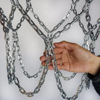China Alloy Steel basketball Net Powder Coated basketball chain net for sale