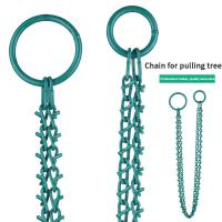 China twist link chain with V bars custom steel link chains alloy steel chain for tree for sale
