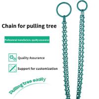 China twist link chain with V bars custom steel link chains alloy steel chain for tree for sale