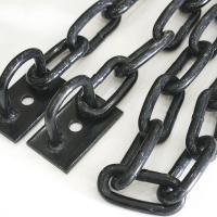 China steel chain black link chains hard wearing protection chain for sale