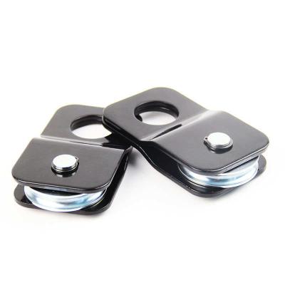 China Black Painted Heavy Duty Stamping Winch Snatch Block for sale