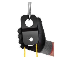 China Black Painted Heavy Duty Stamping Winch Snatch Block for sale