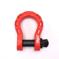 China Red Painted 4.75T G209 Bow Shackle for sale